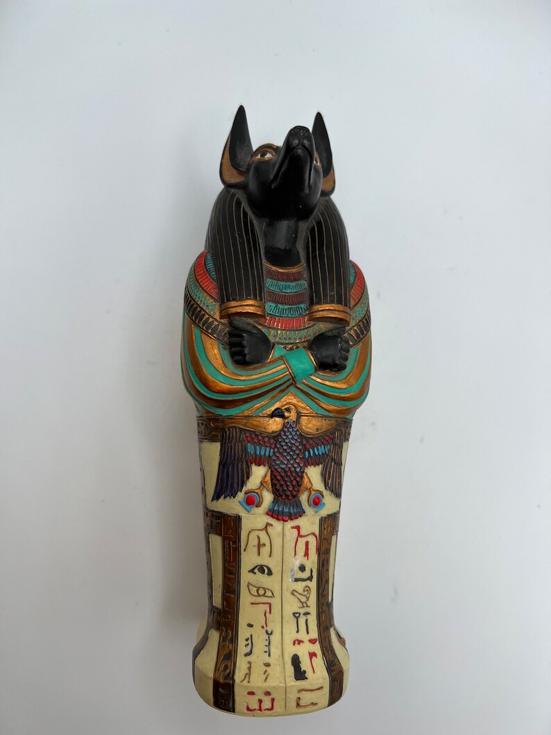 Egyptian God Anubis Jackal Sarcophagus Mummy in Coffin VERONESE 2000 - Etsy