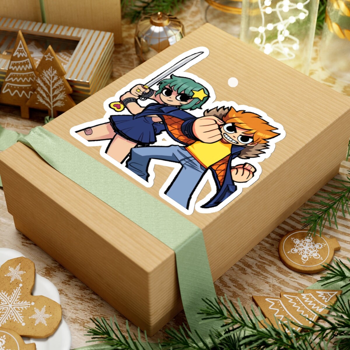 Scott Pilgrim & Ramon Sticker, 8-bit Sticker, Vintage Video Game ...
