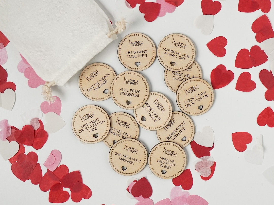 Love Tokens Personalised Love Coupons Date Night Tokens Naughty Love ...