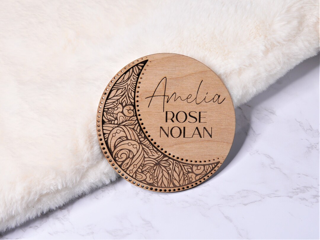 Personalised Baby Arrival Announcement Sign Baby Arrival Baby Sign Name ...