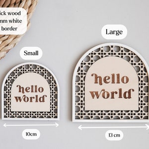 Hello World Birth Announcement Sign Baby Announcement Sign Welcome to ...