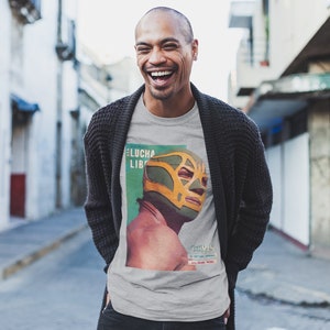 Fishman Masked Lucha Libre Wrestler Short Sleeved Unisex T-shirt ...