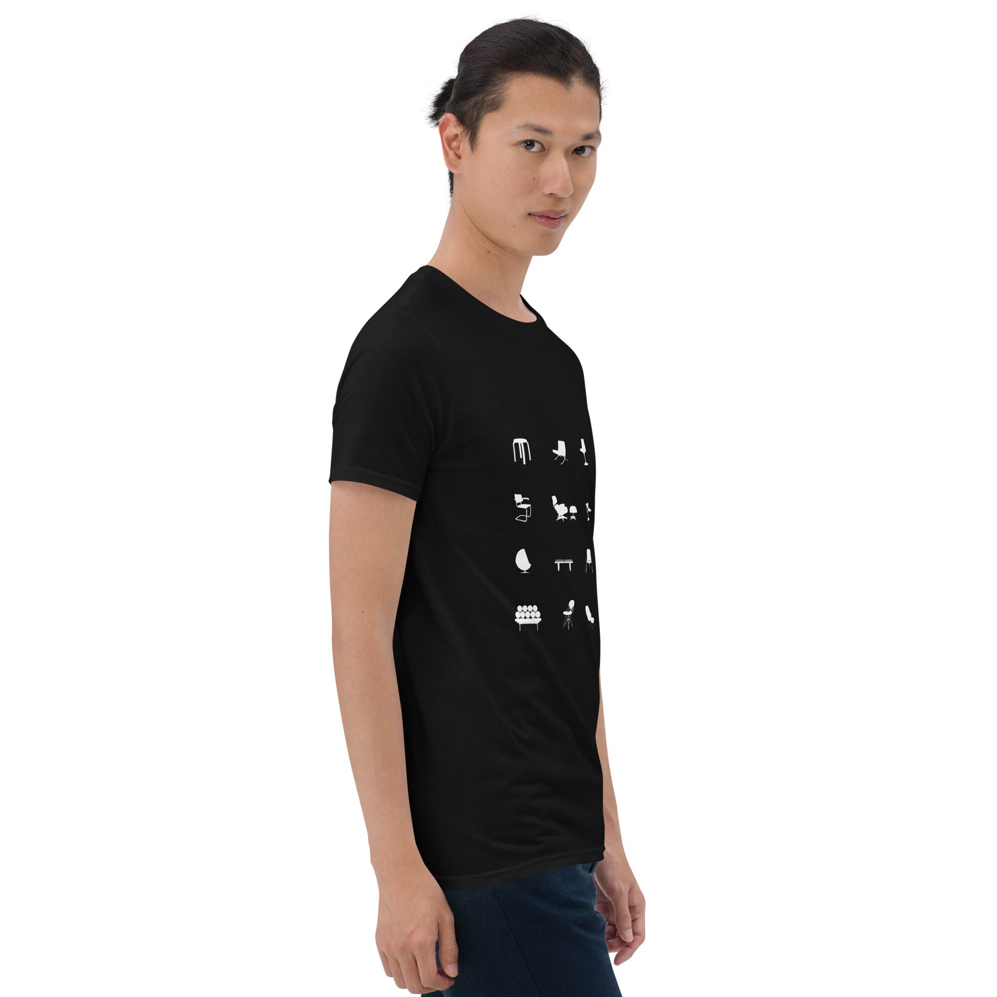 Mid Century Modern Tee, Vintage Vibes Retro Chic Silhouette Furniture ...