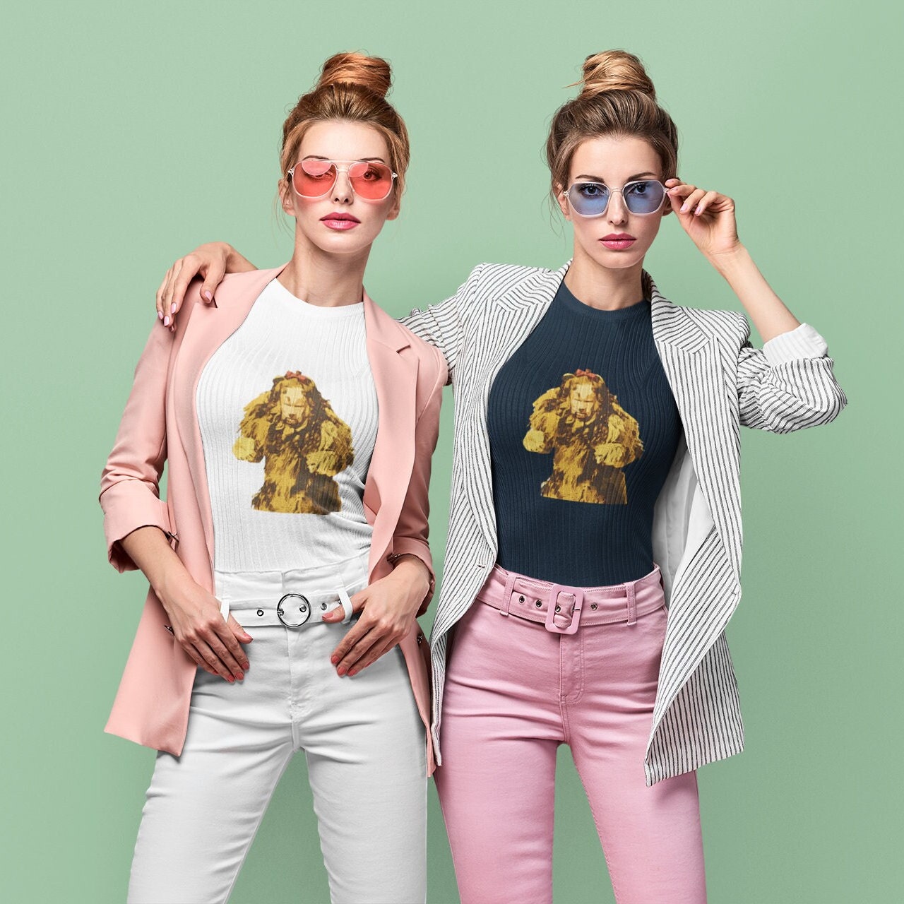 Cowardly Lion Tee, Uniquely Designed Cowardly Lion Graphic Crew Neck ...