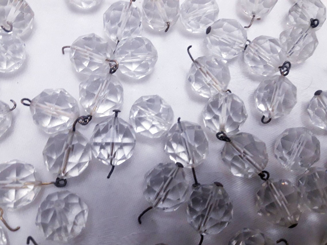 Set of Vintage 100 Pieces 16mm Cezeh Round Crystal Beads - Etsy