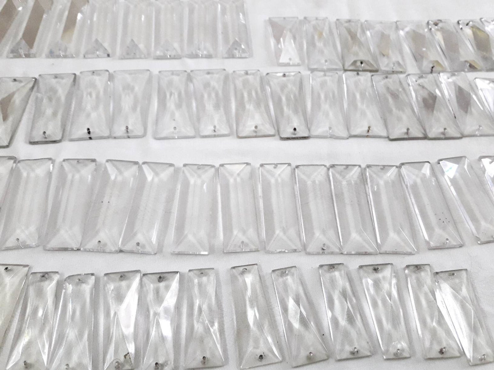 Large Lot of 76 Luster Connector Prism for Chandelier and Lamp Part - Etsy
