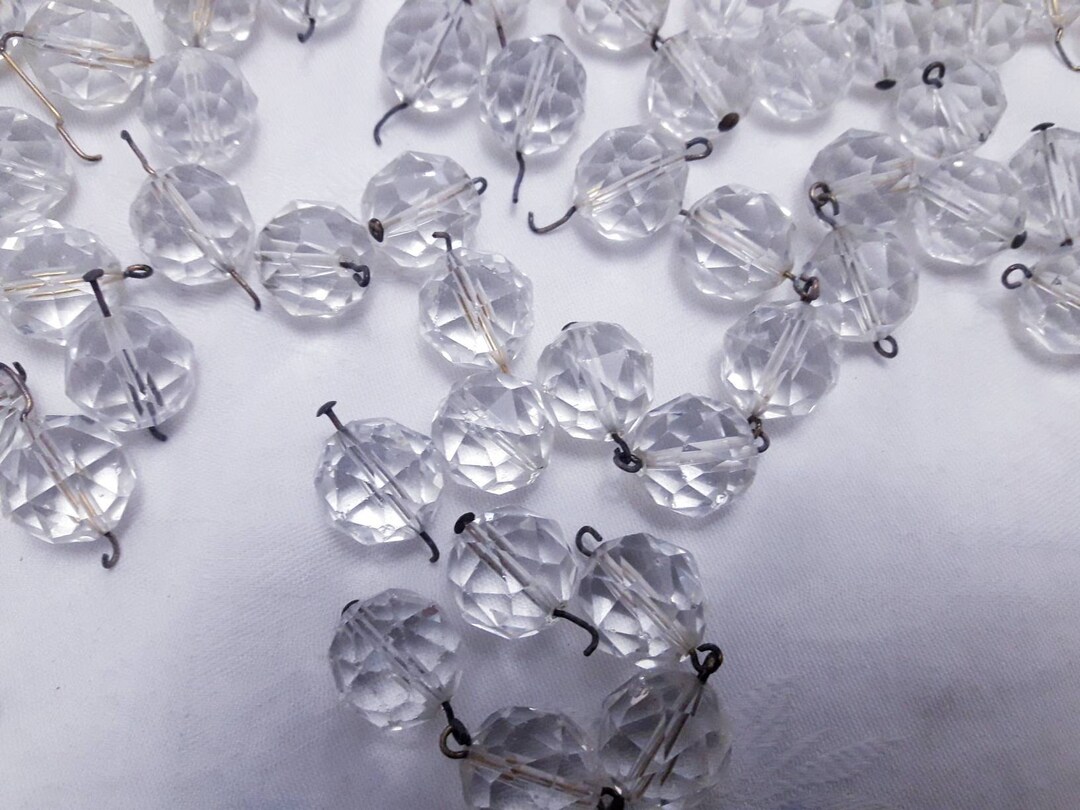 Set of Vintage 100 Pieces 16mm Cezeh Round Crystal Beads - Etsy