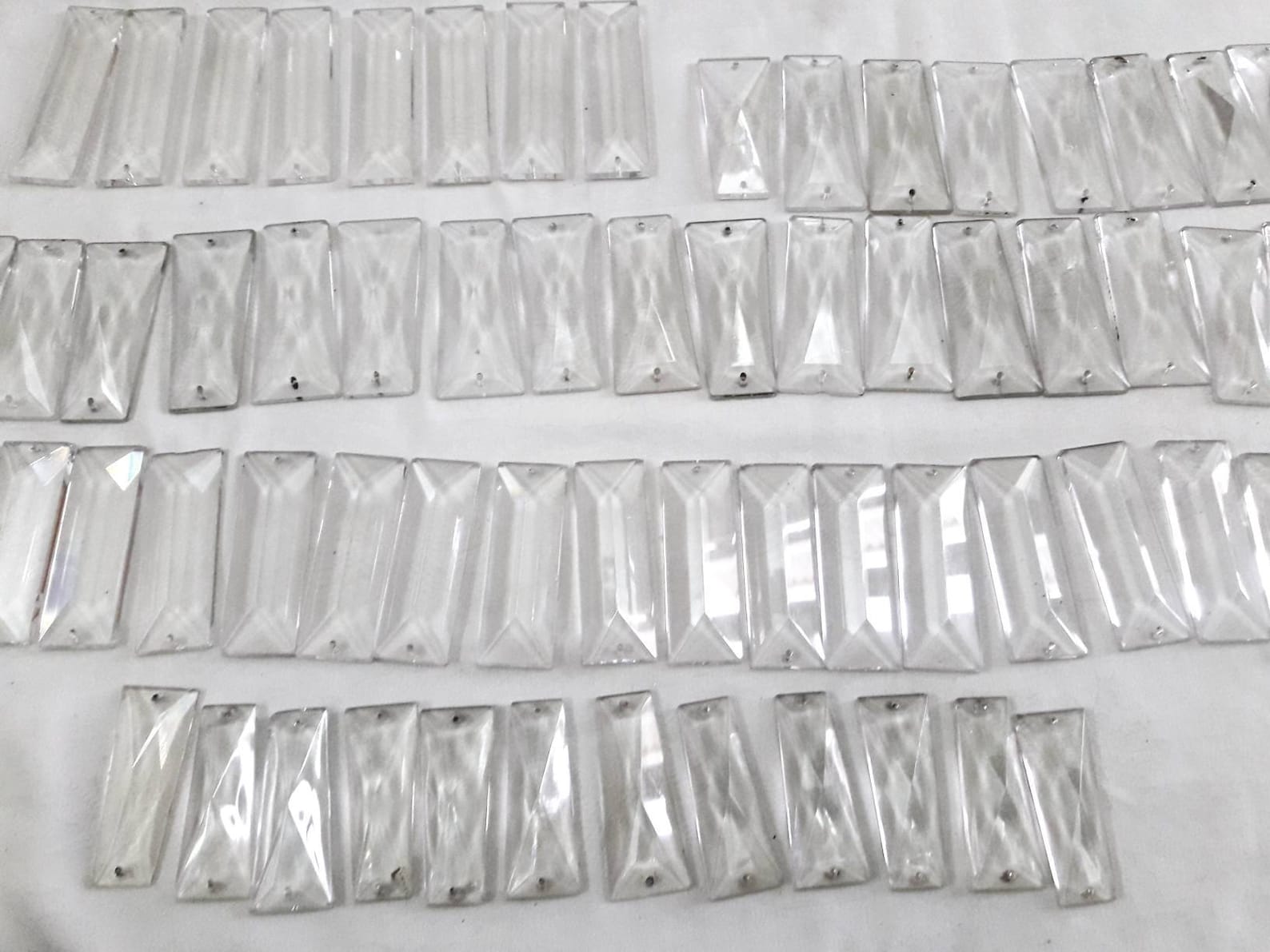 Large Lot of 76 Luster Connector Prism for Chandelier and Lamp Part - Etsy