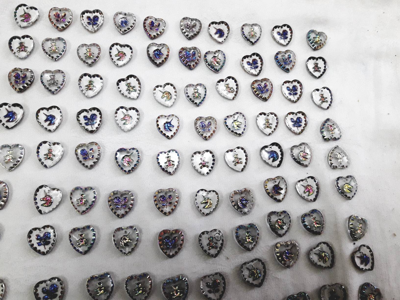 Lot of 100 Pieces Helio Mix Color Intaglio Buff Garm, Top Drilled Charm ...