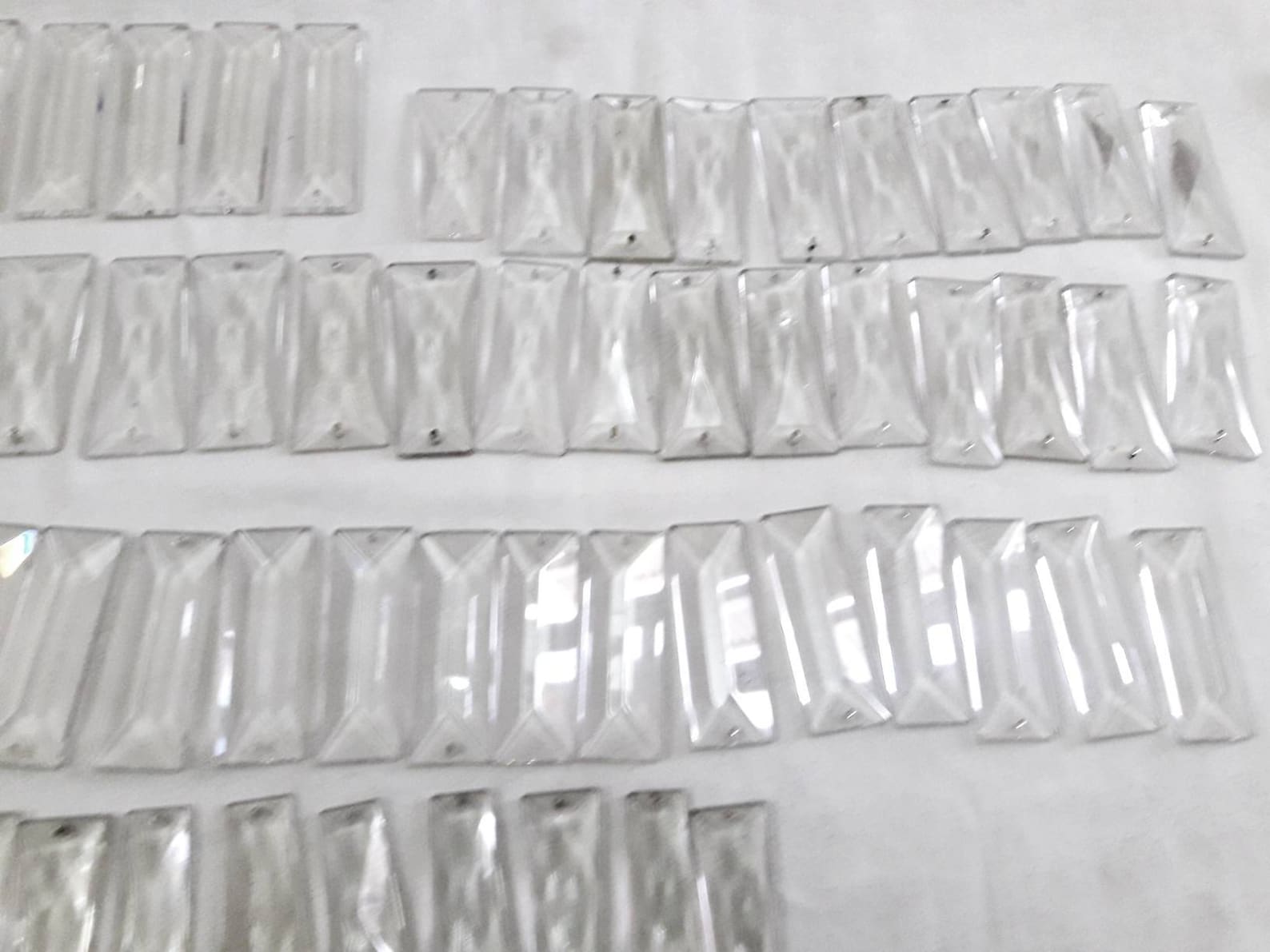 Large Lot of 76 Luster Connector Prism for Chandelier and Lamp Part - Etsy