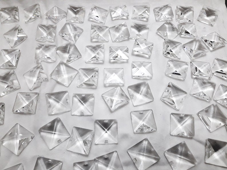 30MM Square Clear Crystal Glass Parts for Chandelier and Lamp Parts - Etsy