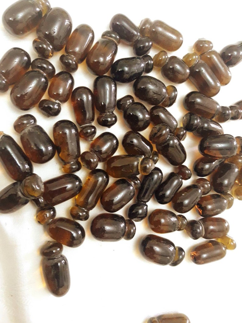 Antique Set of 100 Pieces Handblown Drop Glass up to 1.5" Long - Etsy