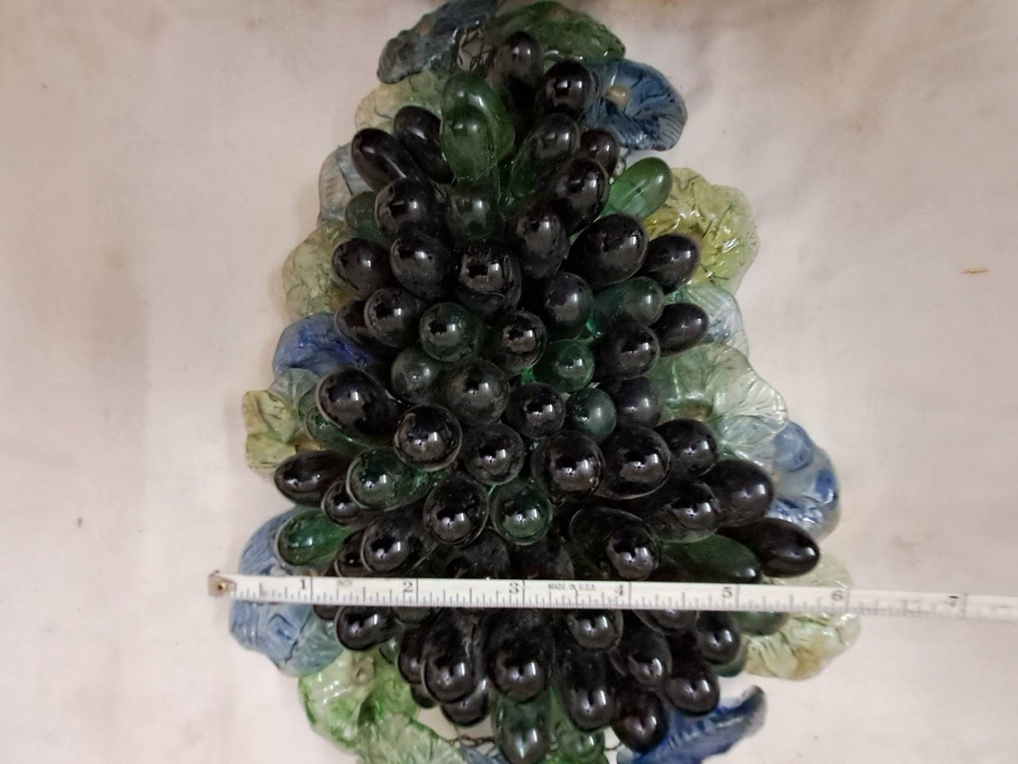 Antique Larger Grape Cluster With Flower Glass - Etsy