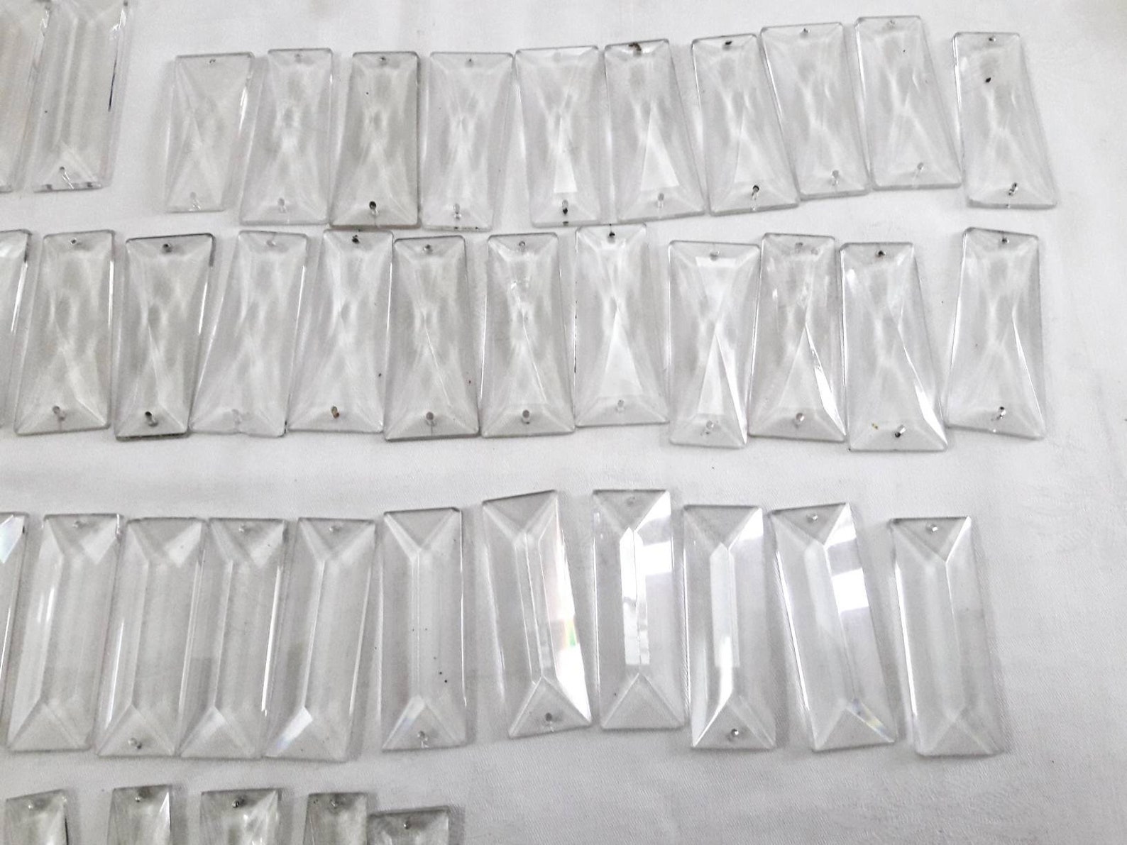 Large Lot of 76 Luster Connector Prism for Chandelier and Lamp Part - Etsy