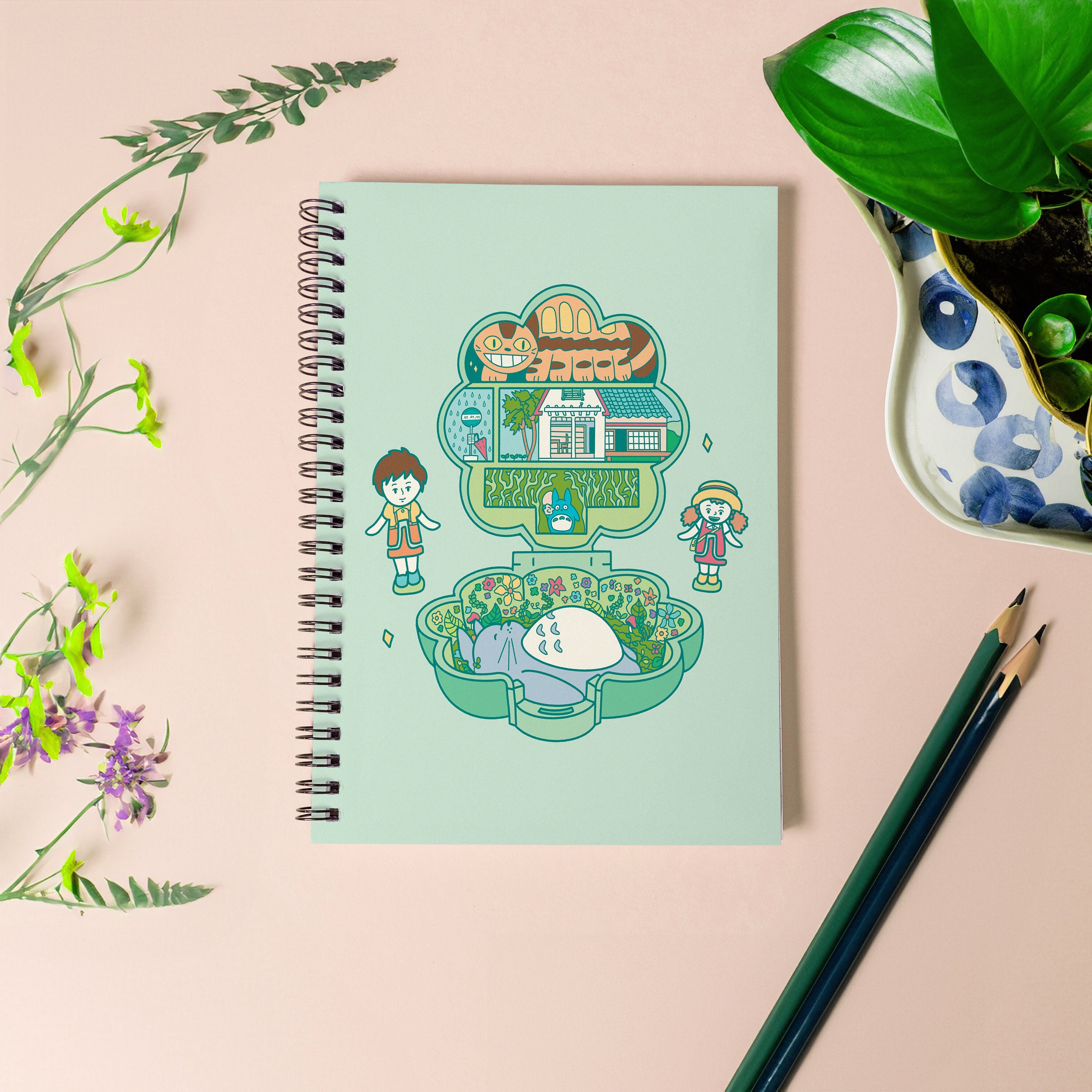 Totoro Polly Pocket-inspired Notebook Studio Ghibli-themed Journal ...