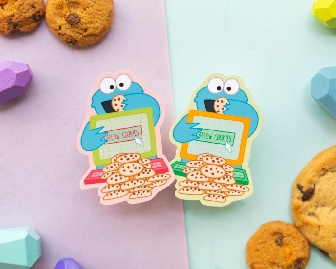 Cookie Monster Sticker Sesame Street Sticker Funny Sticker - Etsy