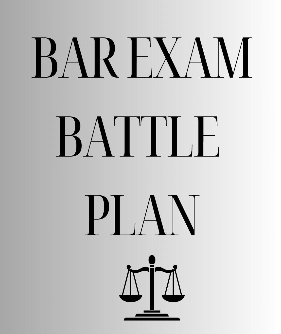 Printable Bar Exam Study Planner | 60-day Bar Prep Schedule + Daily ...