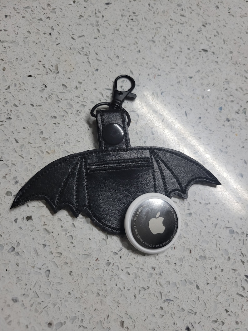 Batty Bat Air Tag Embroidery File Digital Download Machine Embroidery Gothic Accessories for ...