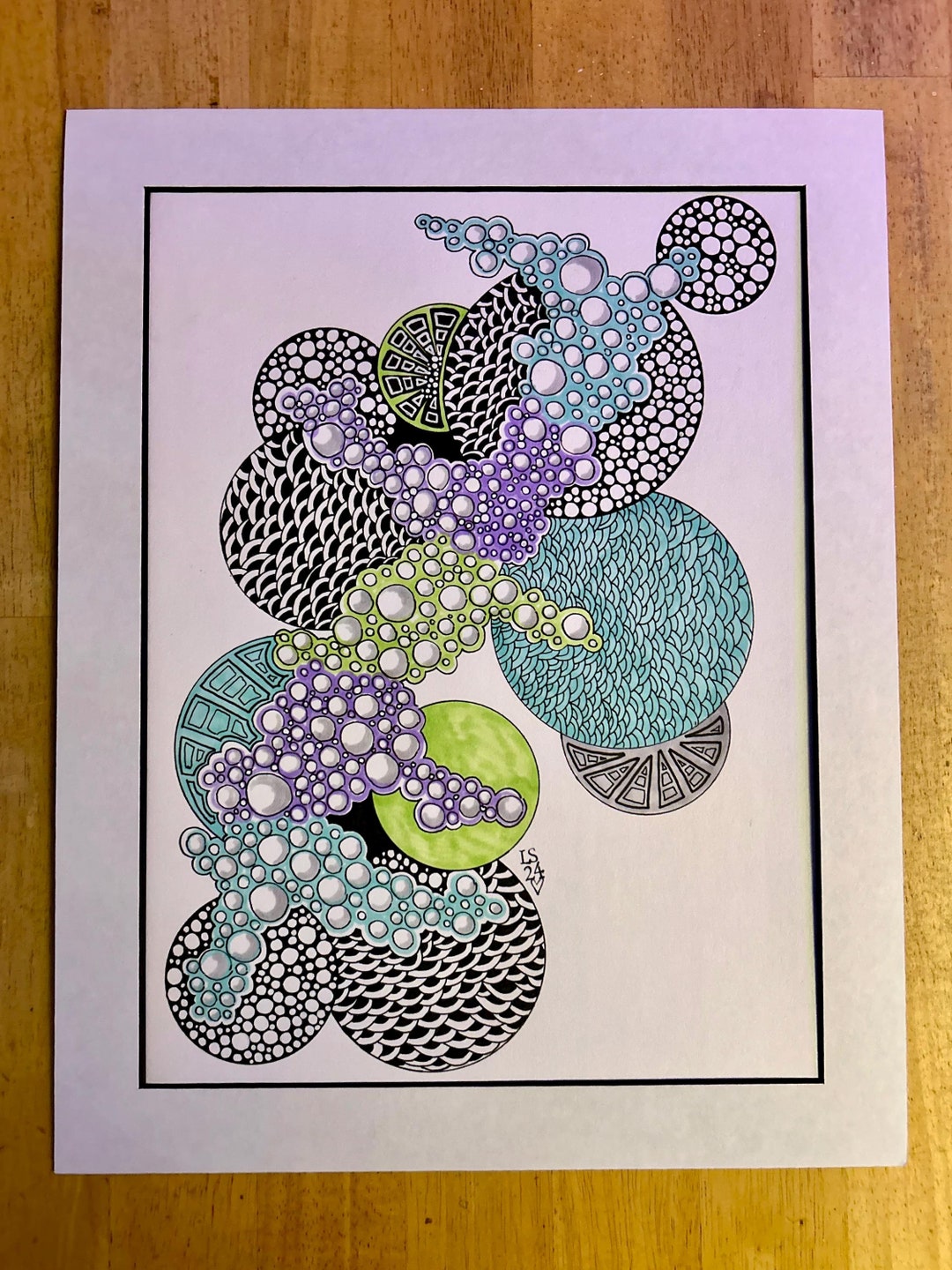 Zendoodle for Adhd'ers Sharpie, Marker, Micron, Gel Pens on Cold Press ...