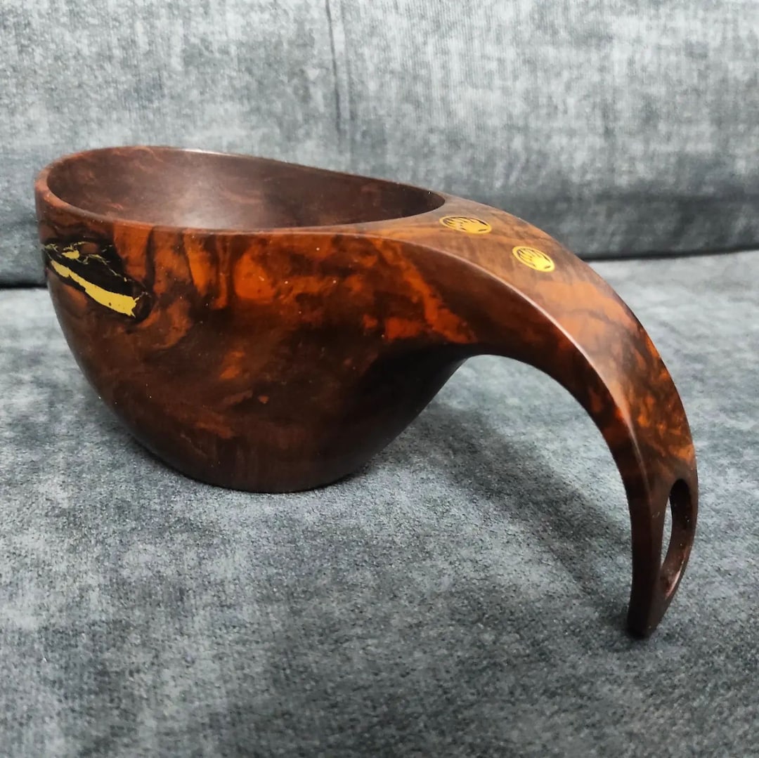 Handcarved Wood Kuksa Bushcraft Mug Wood Carving Coffee - Etsy