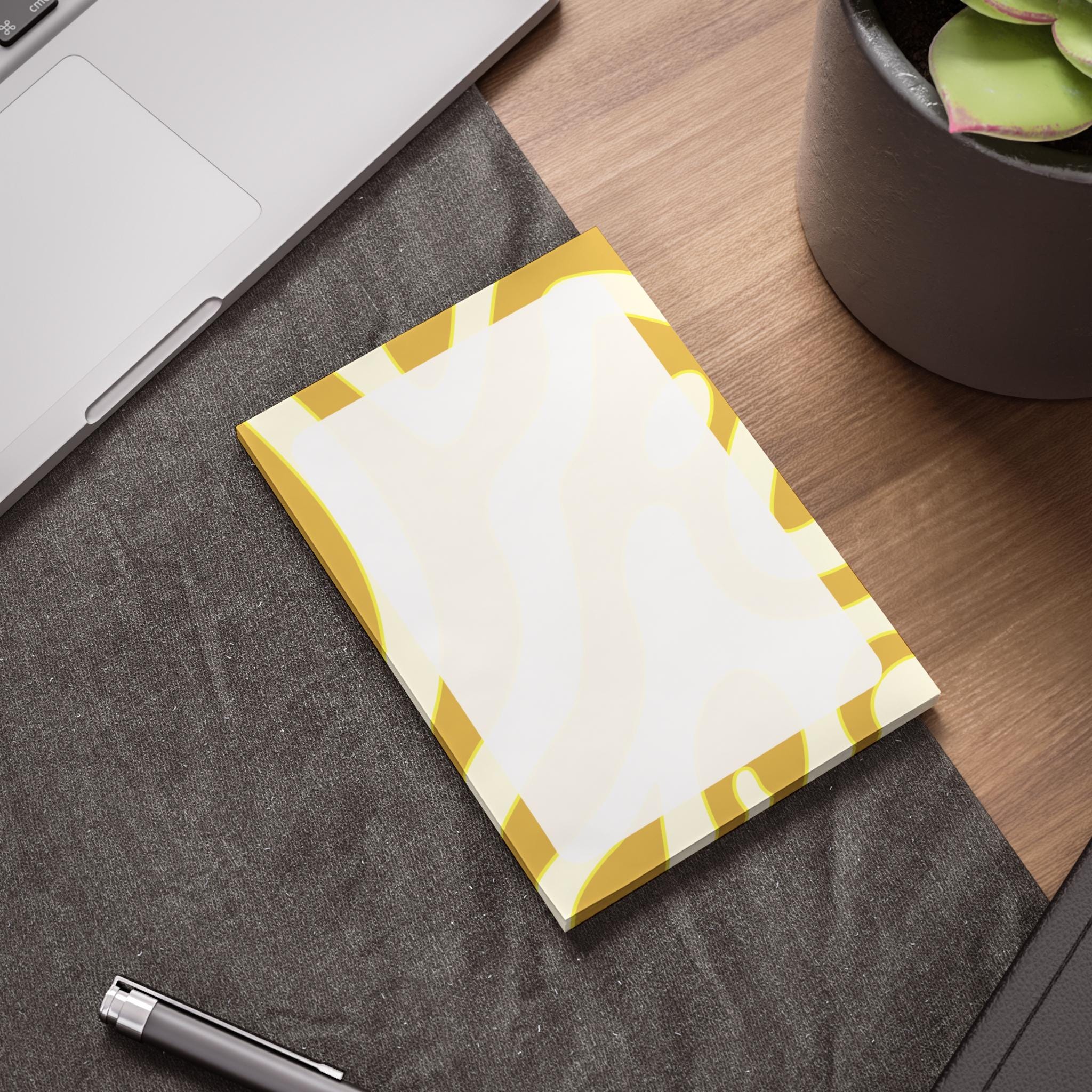 Yellow Swirl Note Pads 4