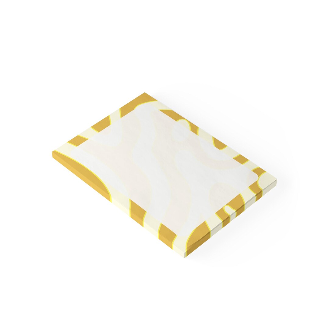 Yellow Swirl Note Pads 4