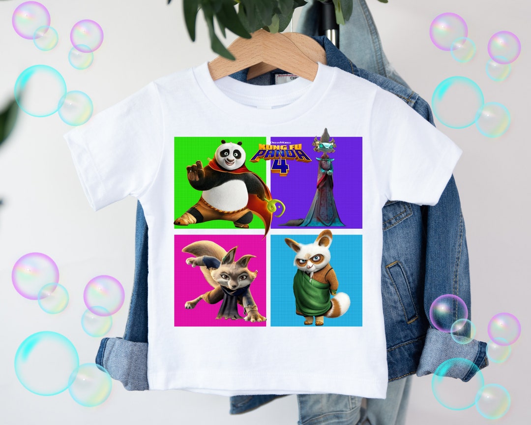 Kun Fu Panda 4 T Shirt Design 1 Png for Sublimation,dtf - Etsy
