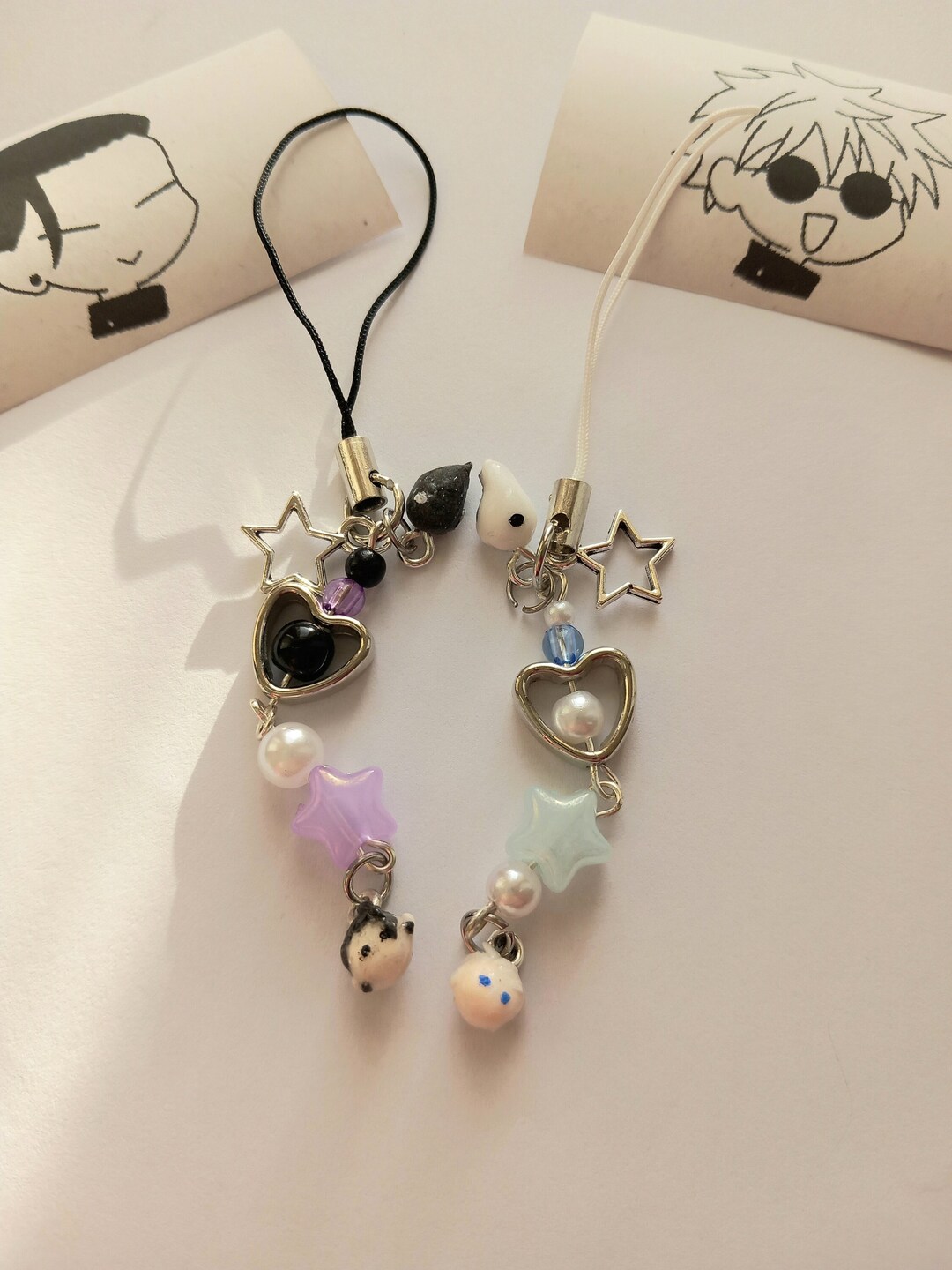 Matching Clay Gojo and Geto Phonecharm, Sato Sugu Charms, JJK, Cute ...