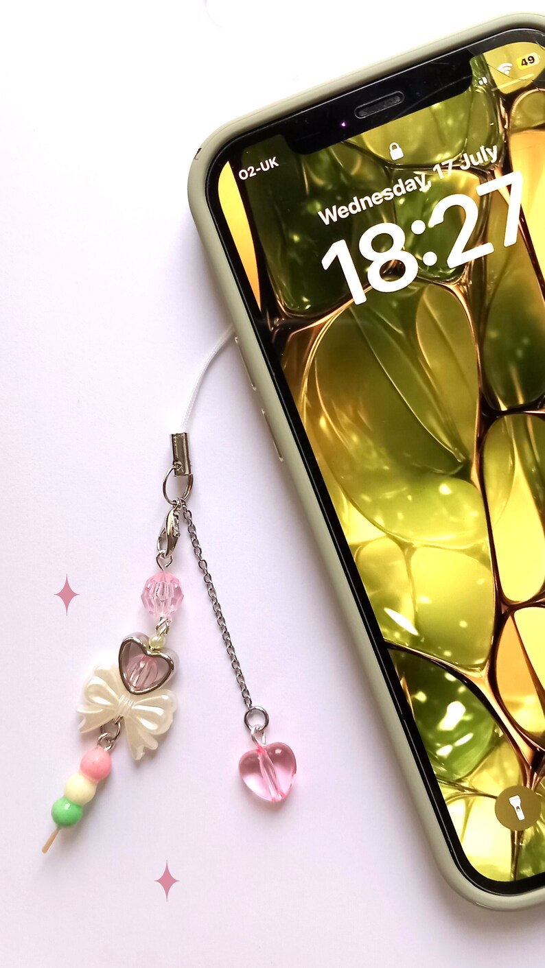Japanese Dango, Mochi, Fruit Tanghulu Phone Charm Handmade Clay Charms, Perfect as Accessories ...