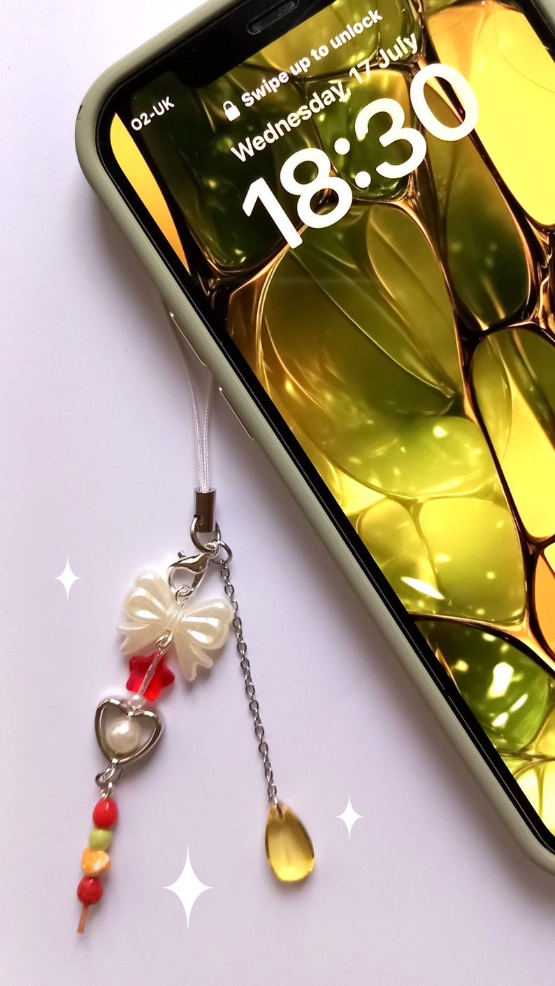 Japanese Dango, Mochi, Fruit Tanghulu Phone Charm Handmade Clay Charms, Perfect as Accessories ...