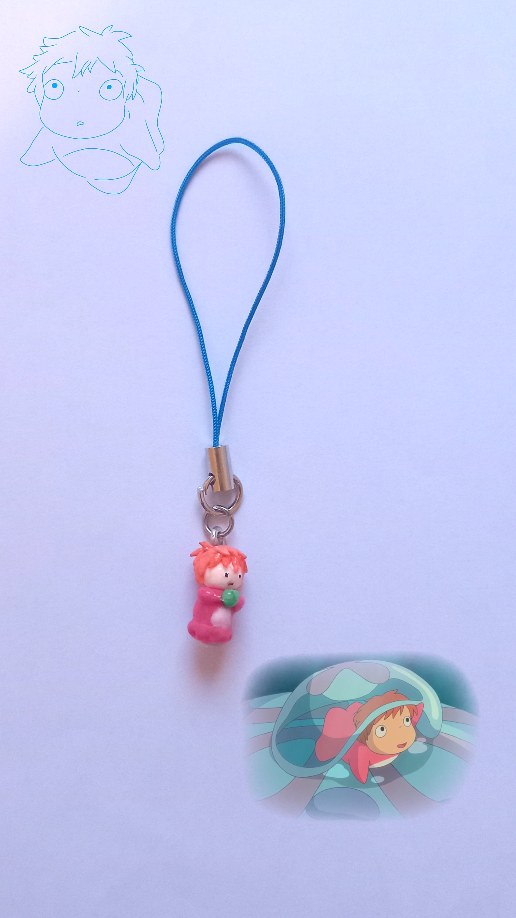 Studio Ghibli Ponyo Phone Charm, Perfect as a Gift, Accessories ...