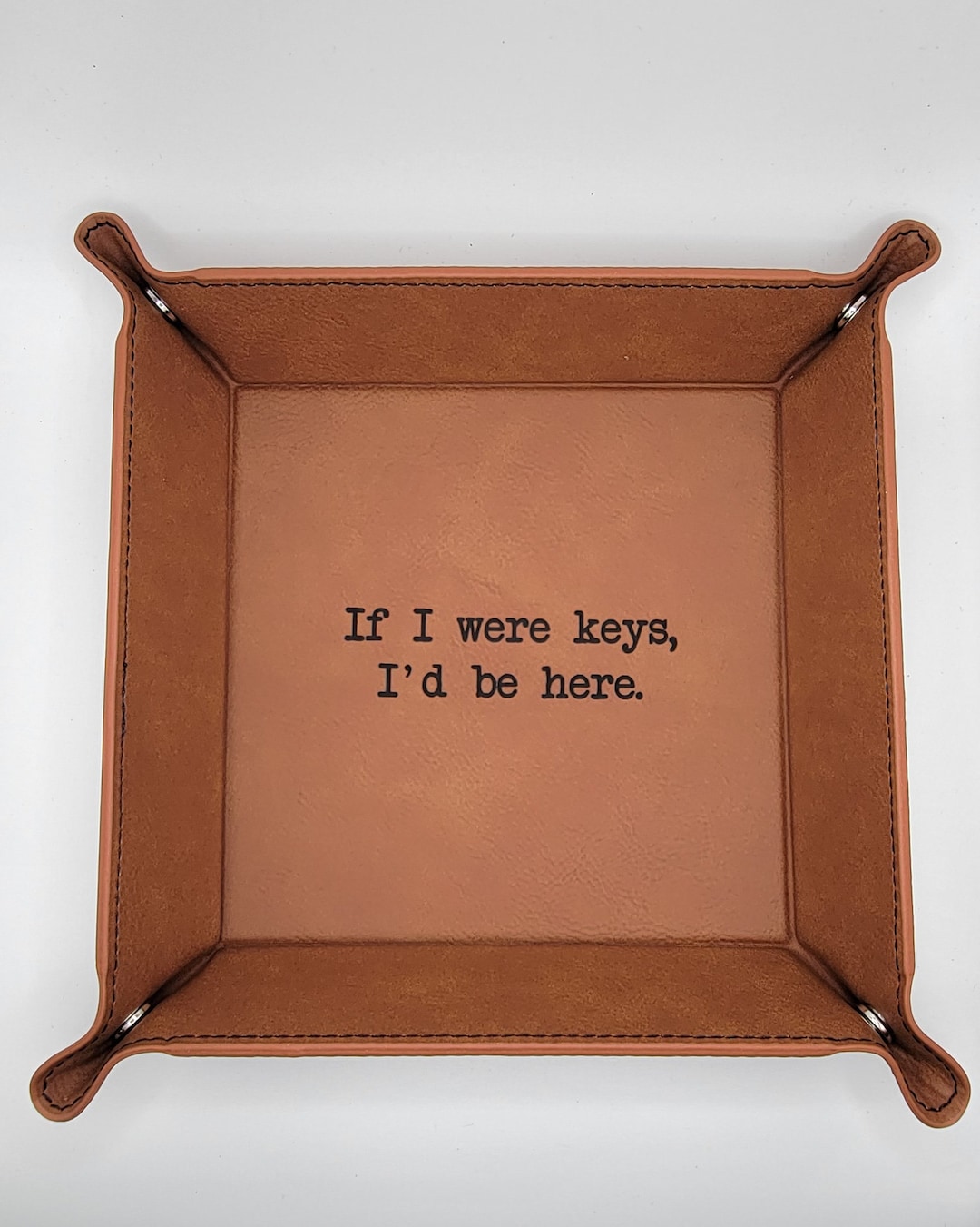 Personal Organizer Leatherette Snap Tray With Humorous Saying: 'if I ...