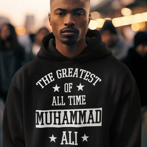 Muhammad Ali Greatest of All Time Hoodie Black History Heritage Fashion ...