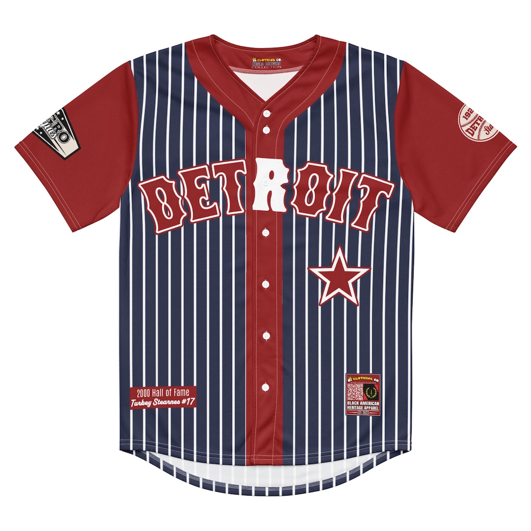 Detroit Stars Negro League Throwback: Blue & Red Heritage Jersey - Etsy