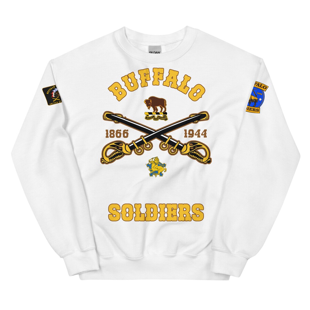 Buffalo Soldiers Sweatshirt - Black History Embroidered Heritage ...