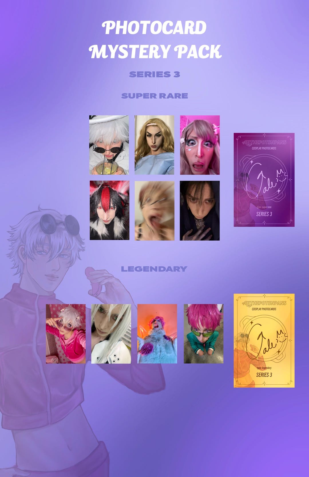 PREORDER Cosplay Photocards Series 3 - Etsy