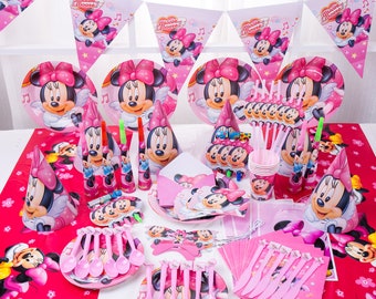 Minnie Mouse Birthday Party Pack - Etsy