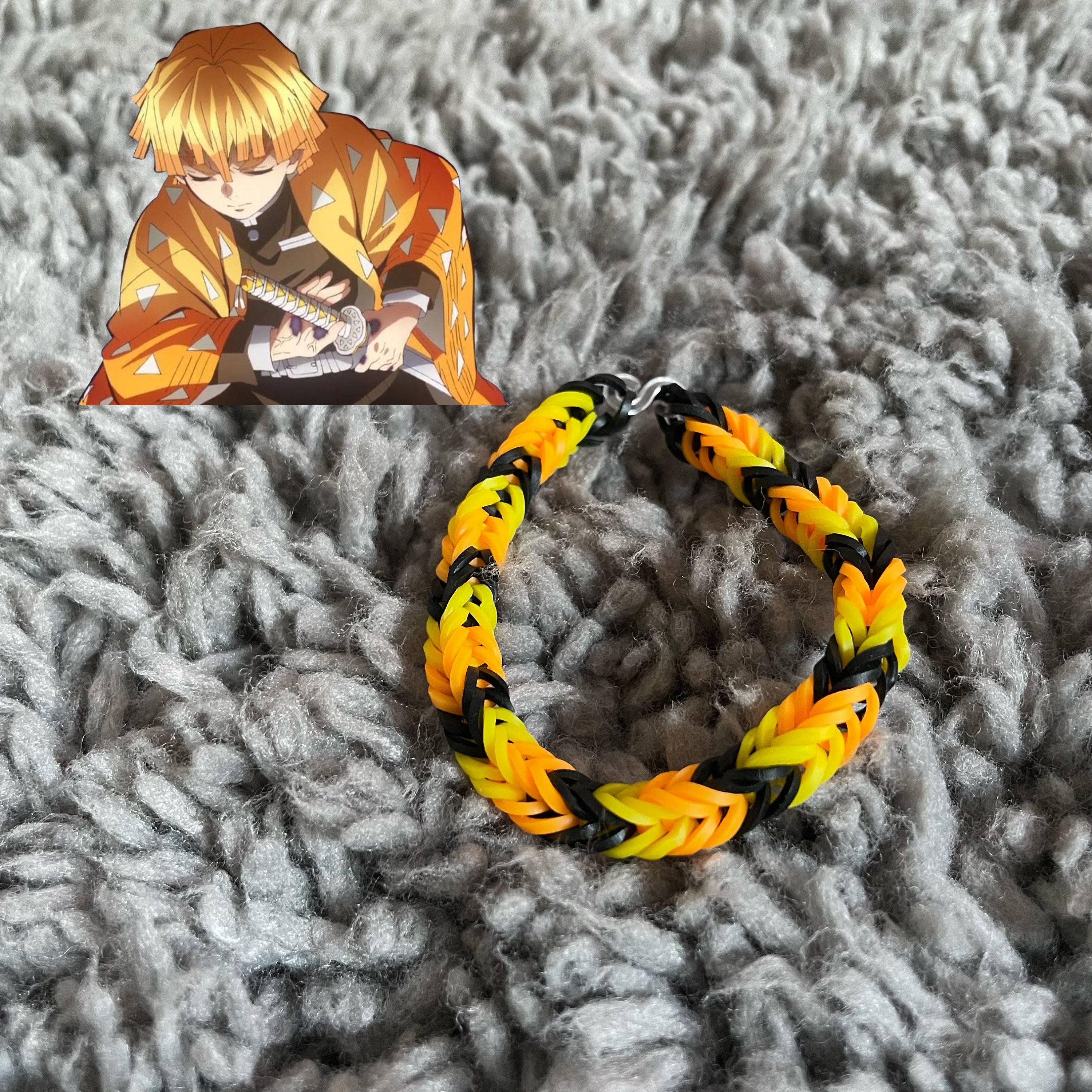 Demon Anime Chacter Rainbow Loom Bracelet - Etsy