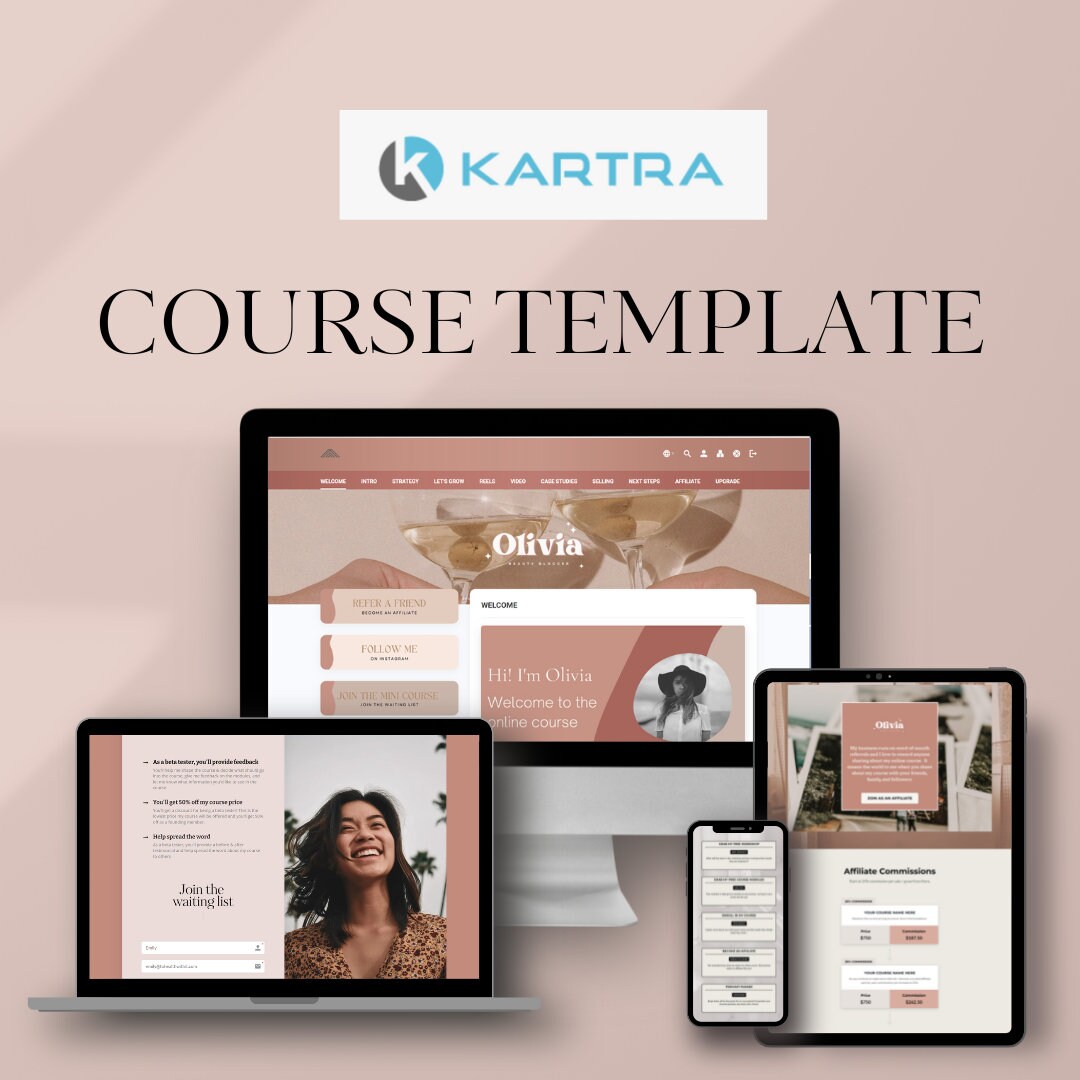 Kartra Membership Template Olivia - Etsy