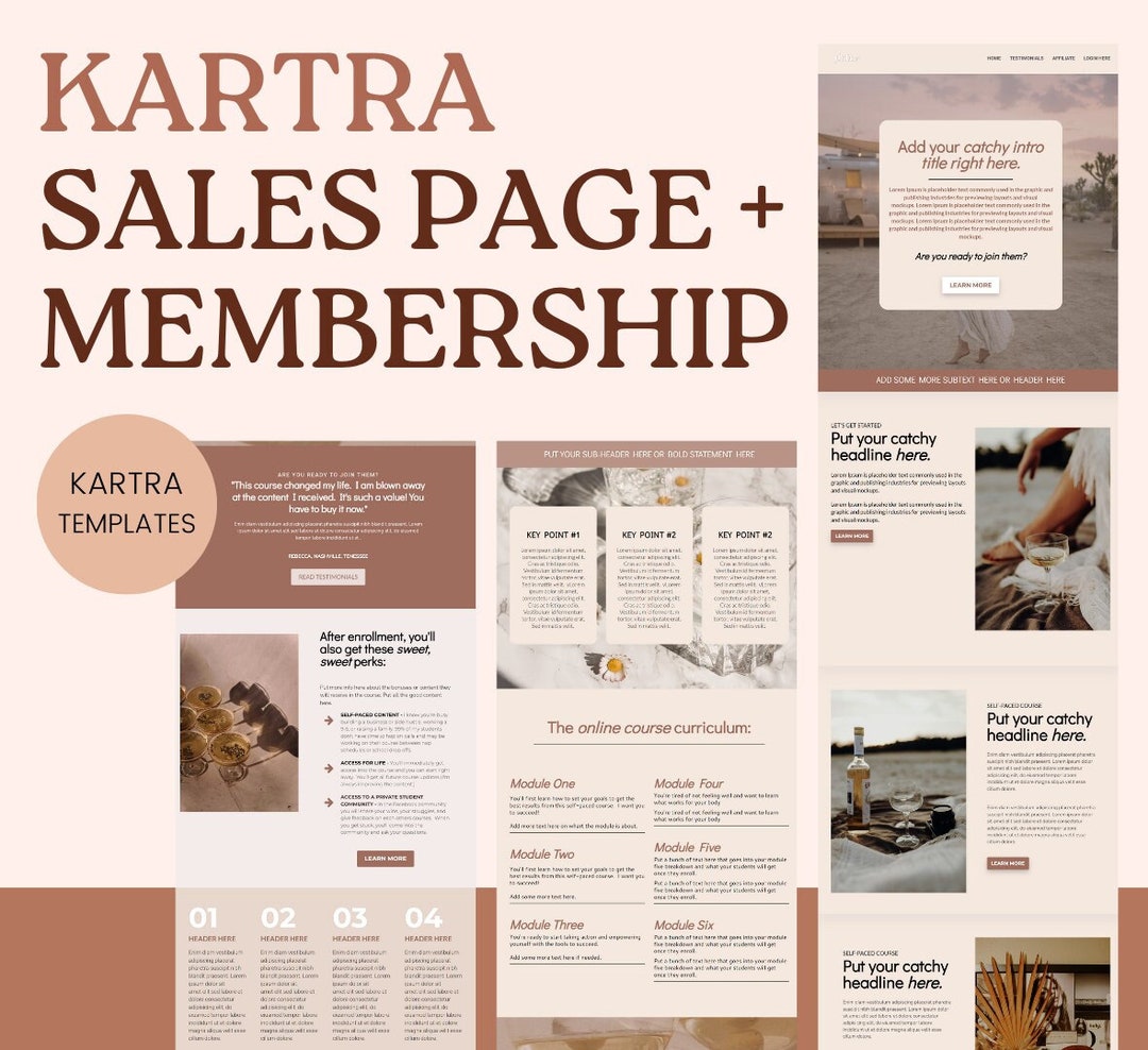 Kartra Membership Template Kartra Sales Page Template Sales Page Coaching Kartra Template Online ...