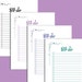 Printable To-do List in Various Colors and Various Templates, Daily ...
