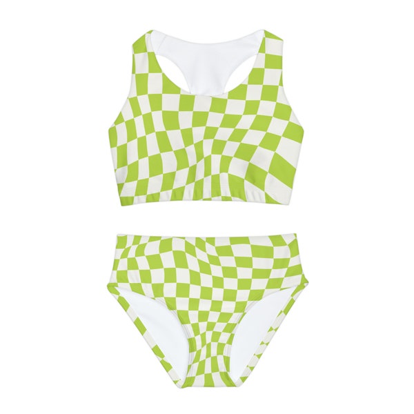 Kids Checkered Swimsuit - Etsy