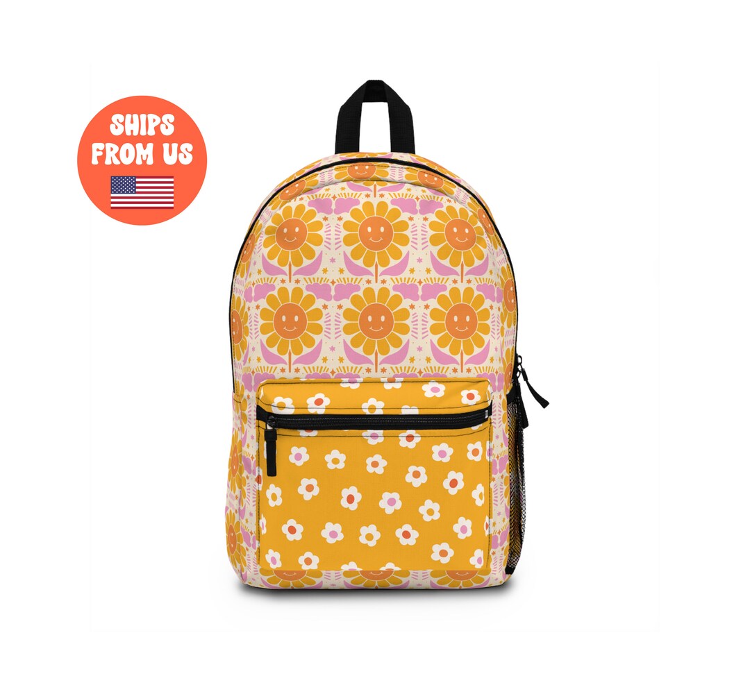 Yellow Book Bag, Back to School, Tween Backpack, Kids Backpack, Yellow ...