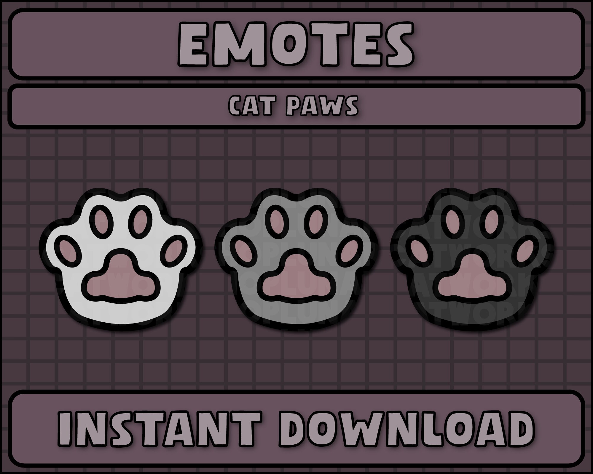 Cat Paws Emote Set Discord, Twitch, OBS, & More - Etsy