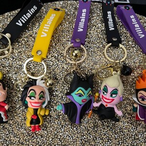 Disney 3D Villains Keychains Villains Witches Evil - Etsy