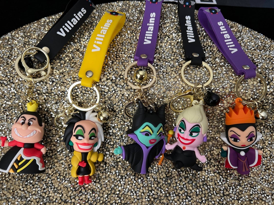 Disney 3D Villains Keychains Villains Witches Evil - Etsy