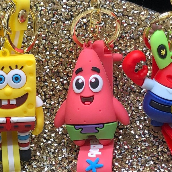 Spongebob Keychain - Etsy