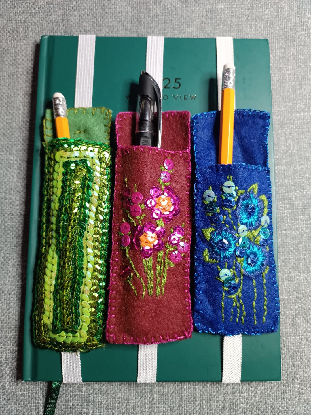 Notebook/diary Pen/pencil Holder Page Marker - Etsy