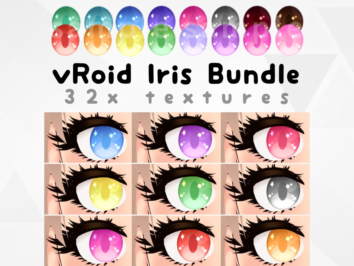 Iris Texture Bundle vroid Studio Stable - Etsy UK