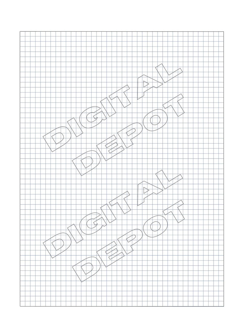 Graph Paper Printable | Math | Science | Instant Download - Etsy